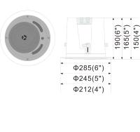 China CL-304CS Commercial 4 Inch Coaxial Ceiling Speaker Passive Audio System for Outdoor Use Made Plastic Neodymium for sale
