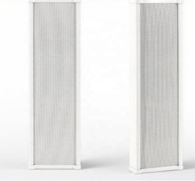 China IP44 Waterproof Outdoor Hifi 50w 100V Column Speaker Aluminum PA System for sale