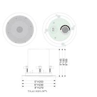 China 30W/15W/7.5W/3.8W/8ohm Ceiling Speaker Iron Material Loudspeaker for sale