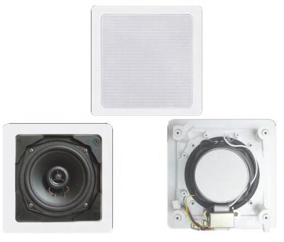 China 6-inch 30w 100V Ceiling Speakers Sound PA System ABS Material Coaxial Speaker for sale