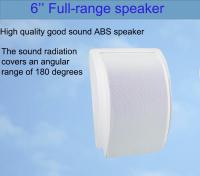 China 6 Inch Wall Speaker 10W/5W Indoor Loudspeaker ABS Enclosure Metal Grille OEM ODM for sale