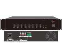 China 70dB 120W Mixer Amplifier 70V 100V SIP Amplifier Metal Enclosure for sale