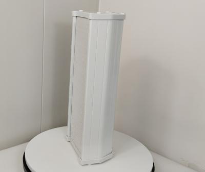 China 10W 20W 30W 40W IP44 Aluminum Column PA Speaker 4 Inch Woofer 1 Inch Tweeter for sale