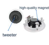 China 5 Inch 10W/5W Ceiling Speaker Easy Installation Coaxial Speaker OEM ODM Factory Direct Sale for sale