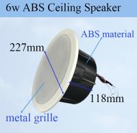 China 6 Inch Full Range Speaker 6W Ceiling Speaker Flush Mount ABS Material Hifi Good Sound for sale