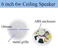 China CL-216 ABS Speaker 6-inch 6W High Quality PA System Speaker Passive Speaker for sale