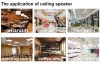 China High Quality 5-inch 20/10/5/2.5w/8ohm Coaxial Ceiling Speaker Hi-fi ABS Enclosure for sale