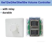 China Wall Mount 24W Volume Control Switch For Outdoor Speakers White for sale