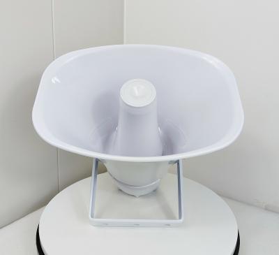 China 3.8/7.5/15/30w/8ohm OEM ODM Horn Speaker 100V / 70V White ABS Waterproof High Sensitivity Factory Price for sale