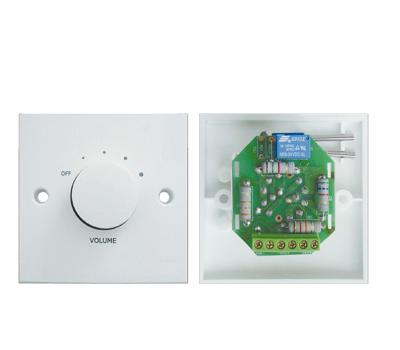 China AT-460 60W Volume Control Switch White Color Speaker Wall Mount Volume Control for sale