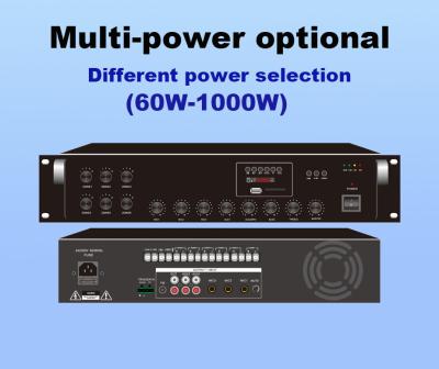 China 6 Zones Bluetooth FM Mixing Amplifier 120W Commercial Audio System for sale