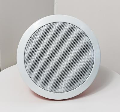 China 5-inch EN54-24 Norms Fireproof Ceiling Speaker 100V 6w/3w/1.5w/0.75w Red Dome Ceiling Mounted Fire Alarm Speaker for sale