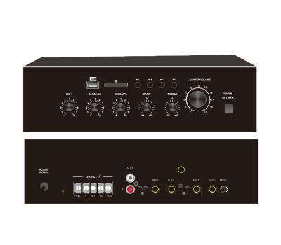 China 35W FM/Bluetooth/MP3 Class AB Table-top Small Amplifier 3 MIC Two-channel Amplifier for sale