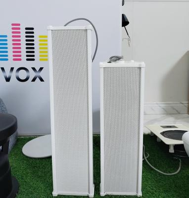 China 20W IP44 Waterproof Speaker Column Speaker PA System 2*4 Inch Woofer OEM ODM Durable White Color for sale