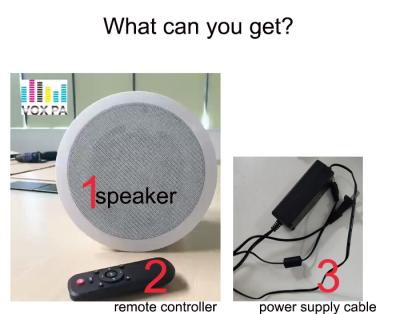 China 4 Inch Coaxial Speaker ABS Material Active Speaker 2×20W 12V/2A Easy Installation OEM ODM Factory Logo Customization for sale