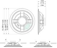 China 10W 100V 8-inch Ceiling Speaker ABS Plastic PA System Economical Wholesale Price for sale