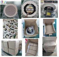 China 6W 4-inch Ceiling Speaker Spring Mount In Wall Speakers White Color Office OEM ODM for sale