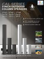 China 3 Inch IP65 Waterproof  Column Speakers 80W/40W 100V/4ohm Line All Aluminum Wall Mount Installation for sale
