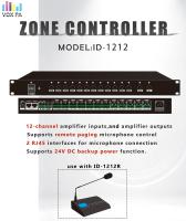 China 12-channel Zone Selector 2 RJ45 Interfaces for Microphone Connection 24V DC Backup Power Function Fire Alarm System OEM ODM for sale