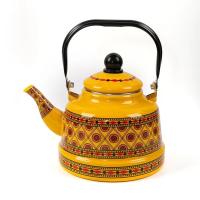 China Eco-Friendly Classical Tea Kettle Teapot Saudi Style Metal Steel with Protective Enamel Coating Sizes 1.1L 1.7L 2.5L 3.3L for sale