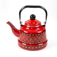 China Eco-Friendly Classical Tea Kettle Teapot Saudi Style Metal Steel with Protective Enamel Coating Sizes 1.1L 1.7L 2.5L 3.3L for sale