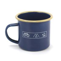 China 80000piecesYear Enamel Water Cup Set Iron Metal Enamel Mug Sublimation Blank Coating with High Temperature Logo Printing for sale