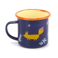 China 80000piecesYear Enamel Water Cup Set Iron Metal Enamel Mug Sublimation Blank Coating with High Temperature Logo Printing for sale