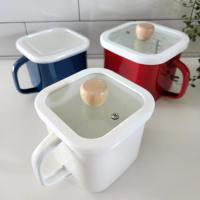 China Enamel Coating Multifunctional Household Cookware Hot Pot Metal Milk Pot Noodle Small Pot Small Coup Cooker Cookware Set for sale