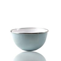 China 3PCS Carbon Steel Salad Bowl Set Space Saving Metal Mixing Nesting Bowl for sale