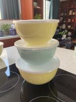 China High Temperature Logo Printing Enamel Mixing Bowl Custom Color 18cm 20cm 22cm 24cm for sale