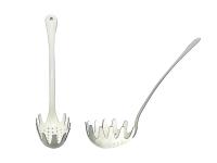 China Customized Color Enamel Soup Ladle 12.2 Inch Enamel Steel Cooking Spoons OEM for sale