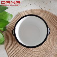 China Daily Classical 1.5L Enamel Container Featuring Fine Mesh Strainer Designed for Bacon Grease Filtering for sale