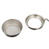 China Custom Color Enamel Oil Container 1.2L Bacon Grease Container With SS304 Mesh Strainer for sale