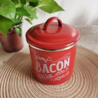 China Eco Friendly Enamel Oil Container Kitchen Grease Container With Handle OEM Color for sale