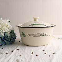 China Custom Size Round Enamel Finger Bowl Wash Bowl Old Lard Basin with Lid for sale