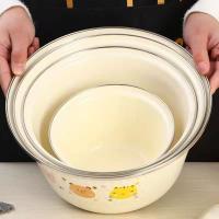 China OEM Multi Size Enamel Lard Basin finger wash bowl Handmade Soup Bowl With Lid for sale