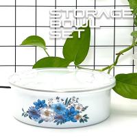 China Multi Colors Carbon Steel Enamel Nesting Bowls With Non Slip Bottoms Dia 10cm-18cm for sale