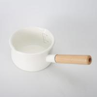 China OEM Rolled Edge Rim Enamel Casserole Pot Kitchen Enamel Coated Polished Cooking Pots for sale