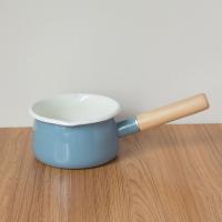 China OEM Rolled Edge Rim Enamel Casserole Pot Kitchen Enamel Coated Polished Cooking Pots for sale