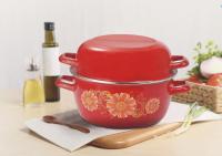 China Dia203026cm Enamel Coating Steel Mussels Pot Deep Pot Suitable for Professional Seafood Cooking for sale