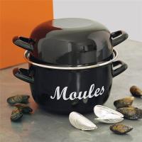 China Enamel Coating Mussel Pot Casserole 15cm 20cm 26cm 30cm Kitchen Cookware for sale
