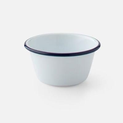 China Multi Sizes Iron Enamel Tableware Custom Bottom Logo Enamel Bowls Handmade for sale
