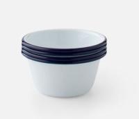 China Multi Sizes Iron Enamel Tableware Custom Bottom Logo Enamel Bowls Handmade for sale