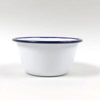China Multi Sizes Iron Enamel Tableware Custom Bottom Logo Enamel Bowls Handmade for sale