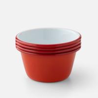 China Multi Sizes Iron Enamel Tableware Custom Bottom Logo Enamel Bowls Handmade for sale
