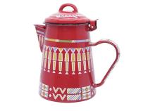 China Enamel Coating Tea Kettle Hot Cool Water Coffee Pot Enamel Water Kettle Custom Color for sale