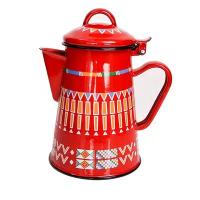 China Enamel Coating Tea Kettle Hot Cool Water Coffee Pot Enamel Water Kettle Custom Color for sale