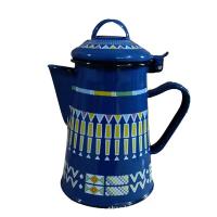 China Enamel Coating Tea Kettle Hot Cool Water Coffee Pot Enamel Water Kettle Custom Color for sale