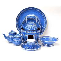 China Enamel Carbon Steel Tableware Sets Displaying Classic Middle East Pattern for sale