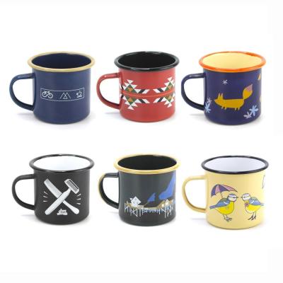 China 80000pieces Year 201R White Blank Coffee Mug 11oz Tea Enamel Handle Customized Logo Designed for Business Promotions for sale